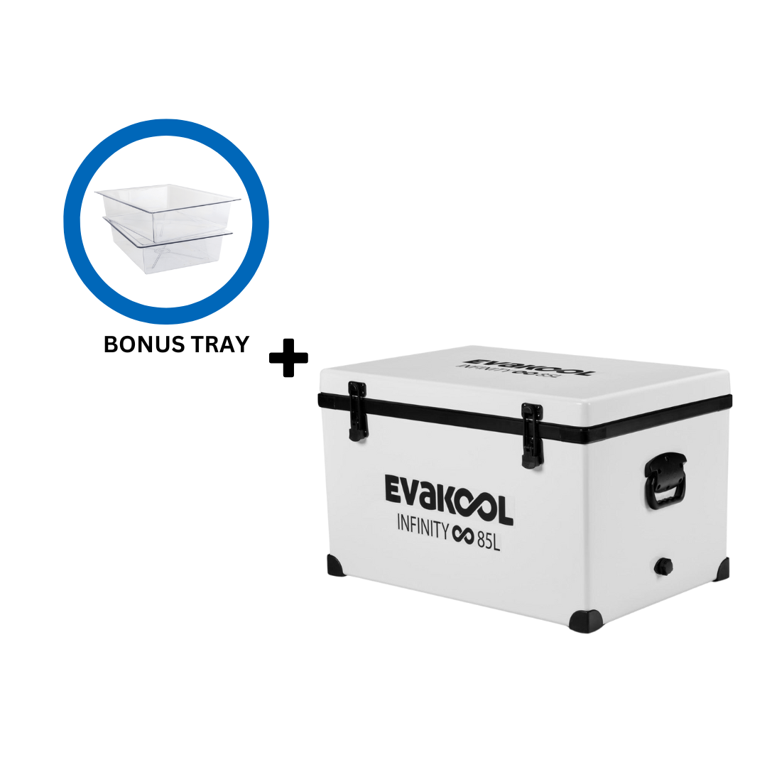 85L Fiberglass Cooler with Bonus Tray – EVAKOOL Australia